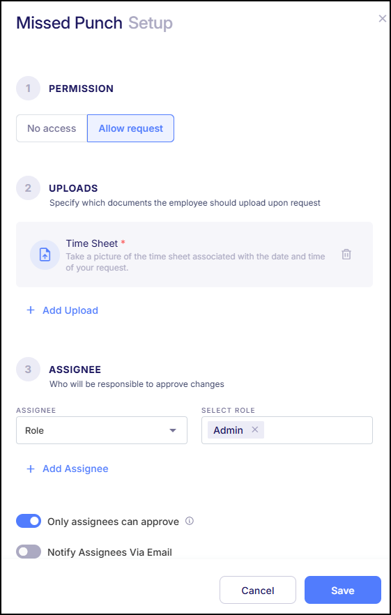Employee Attendance Requests